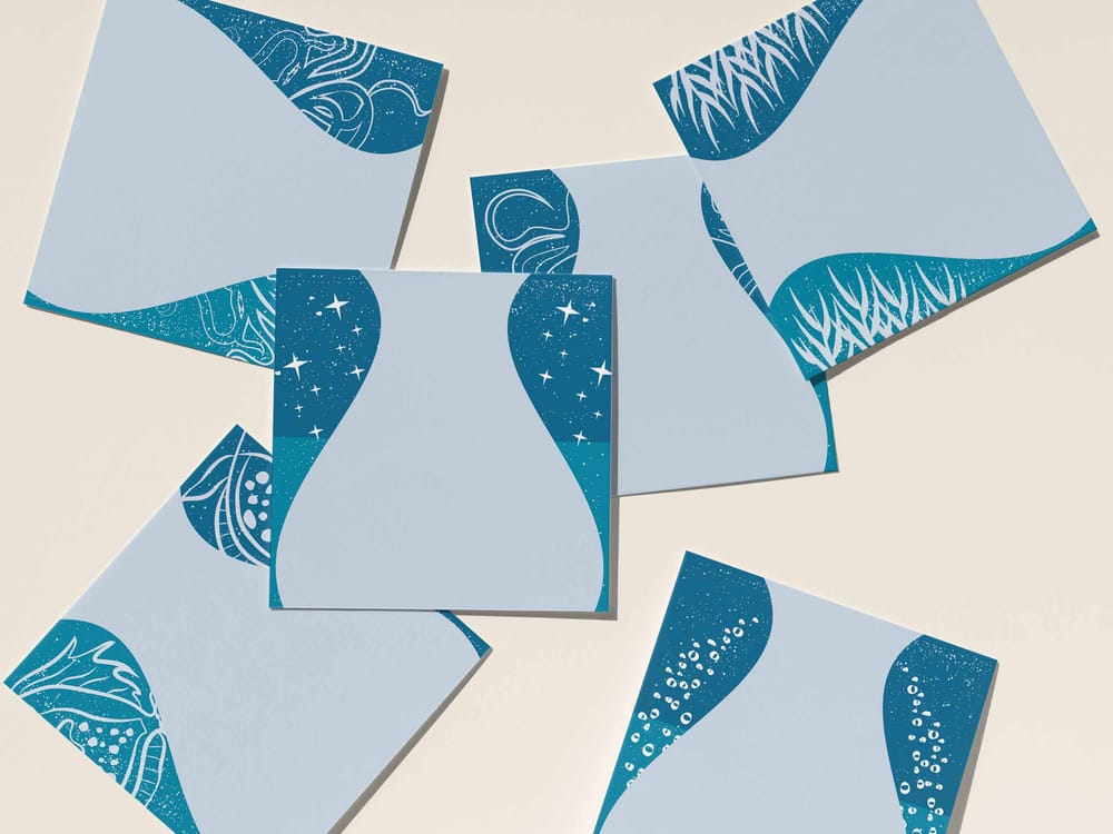 Free printable blank cards for notes, quotes & affirmations.