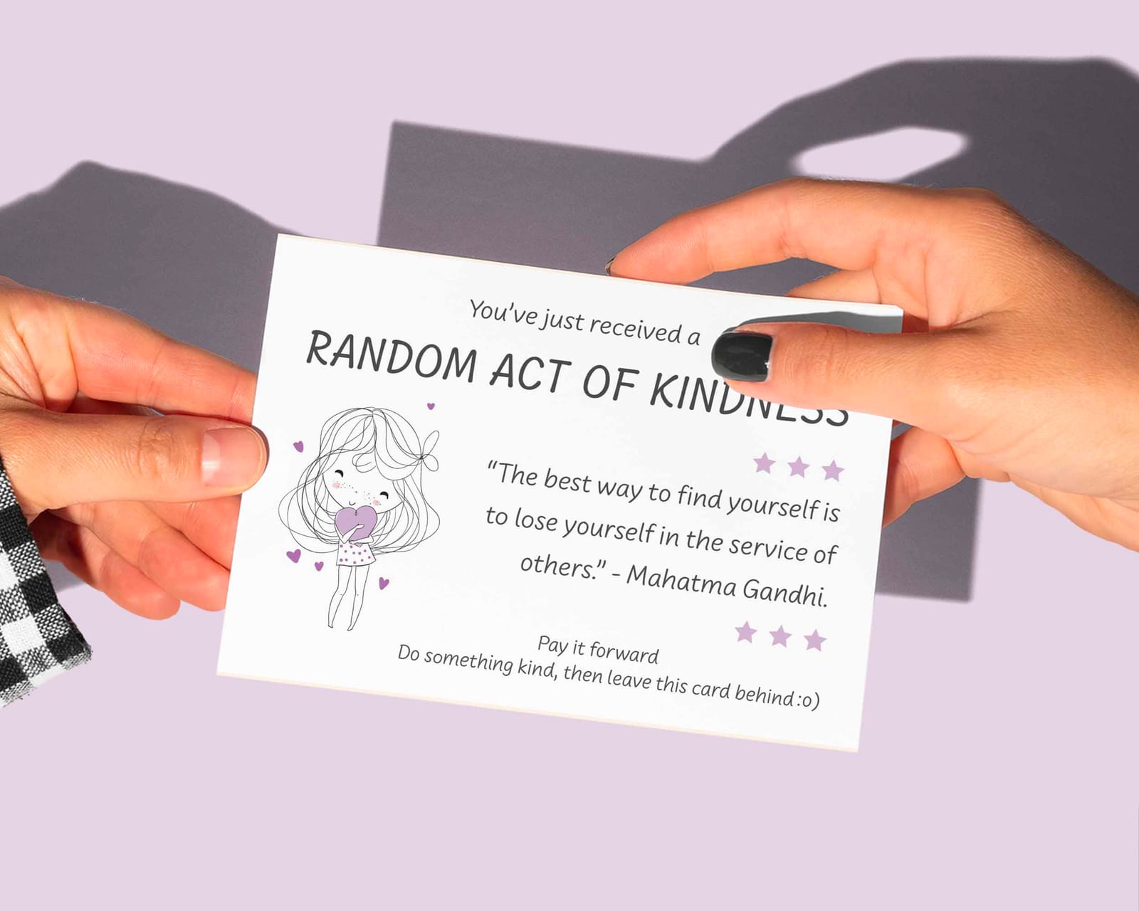 Free kindness note cards with words of encouragement.