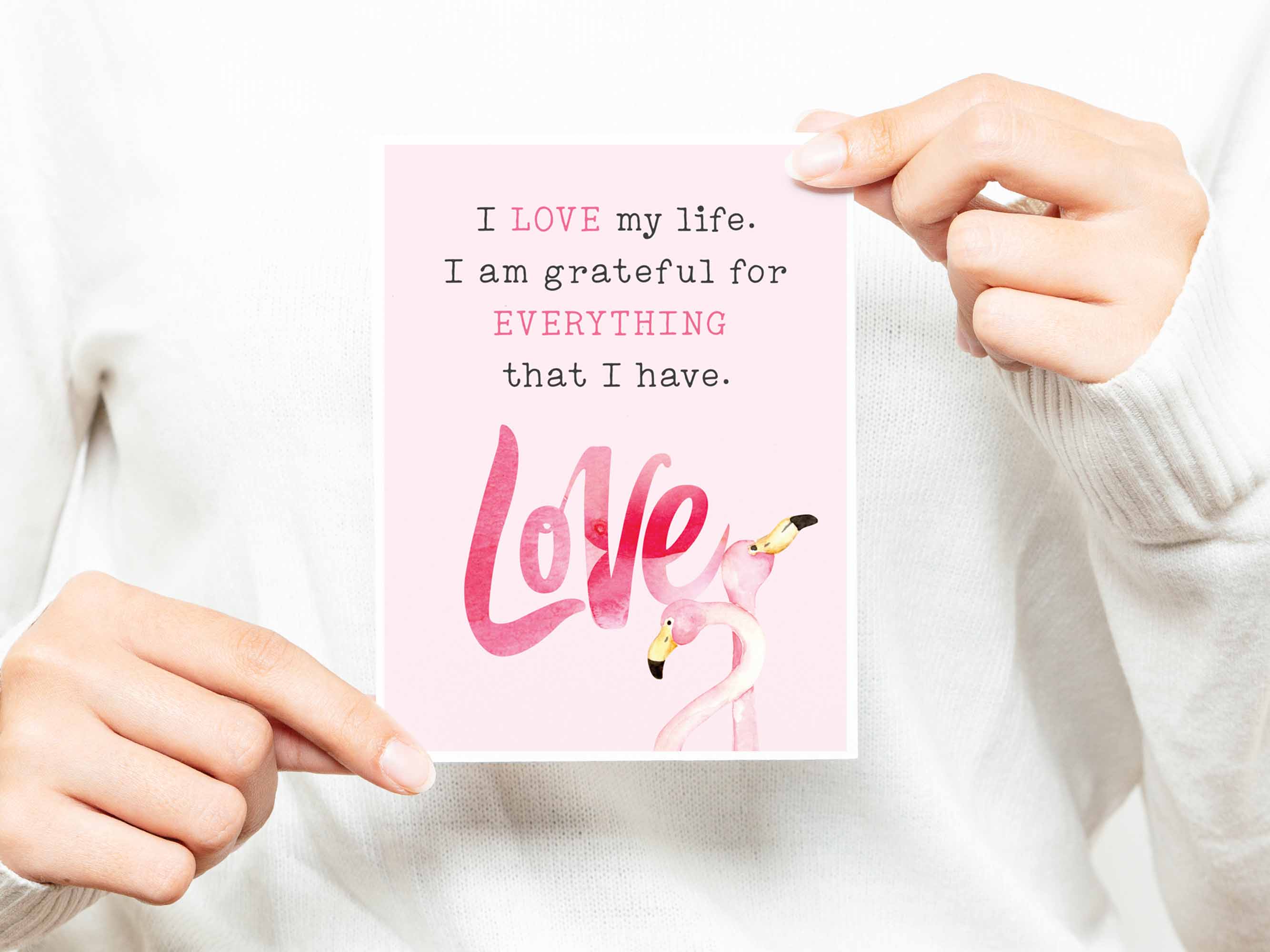 FREE printable positive morning affirmation poster 1
