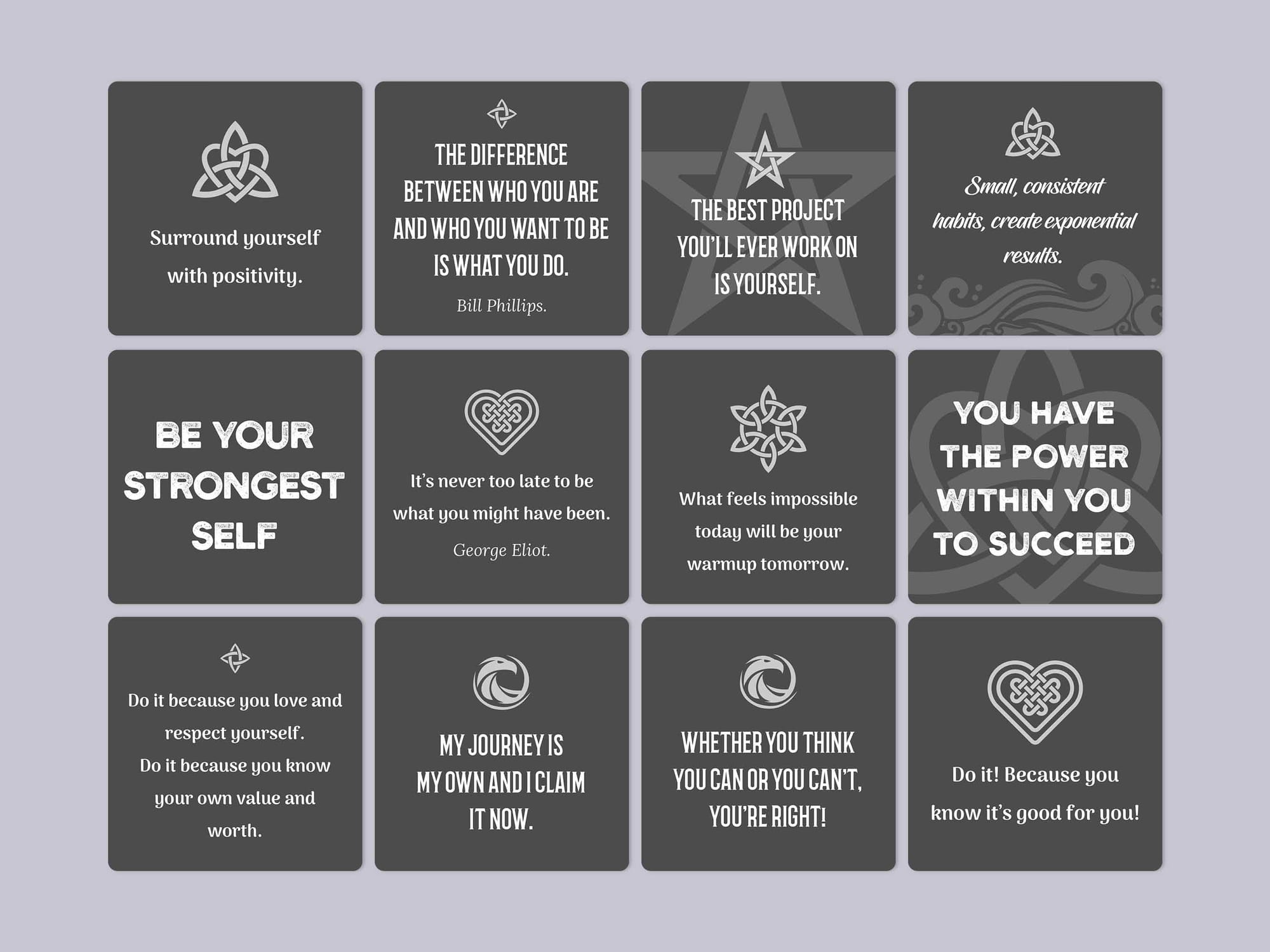 FREE printable positive affirmation cards for men.