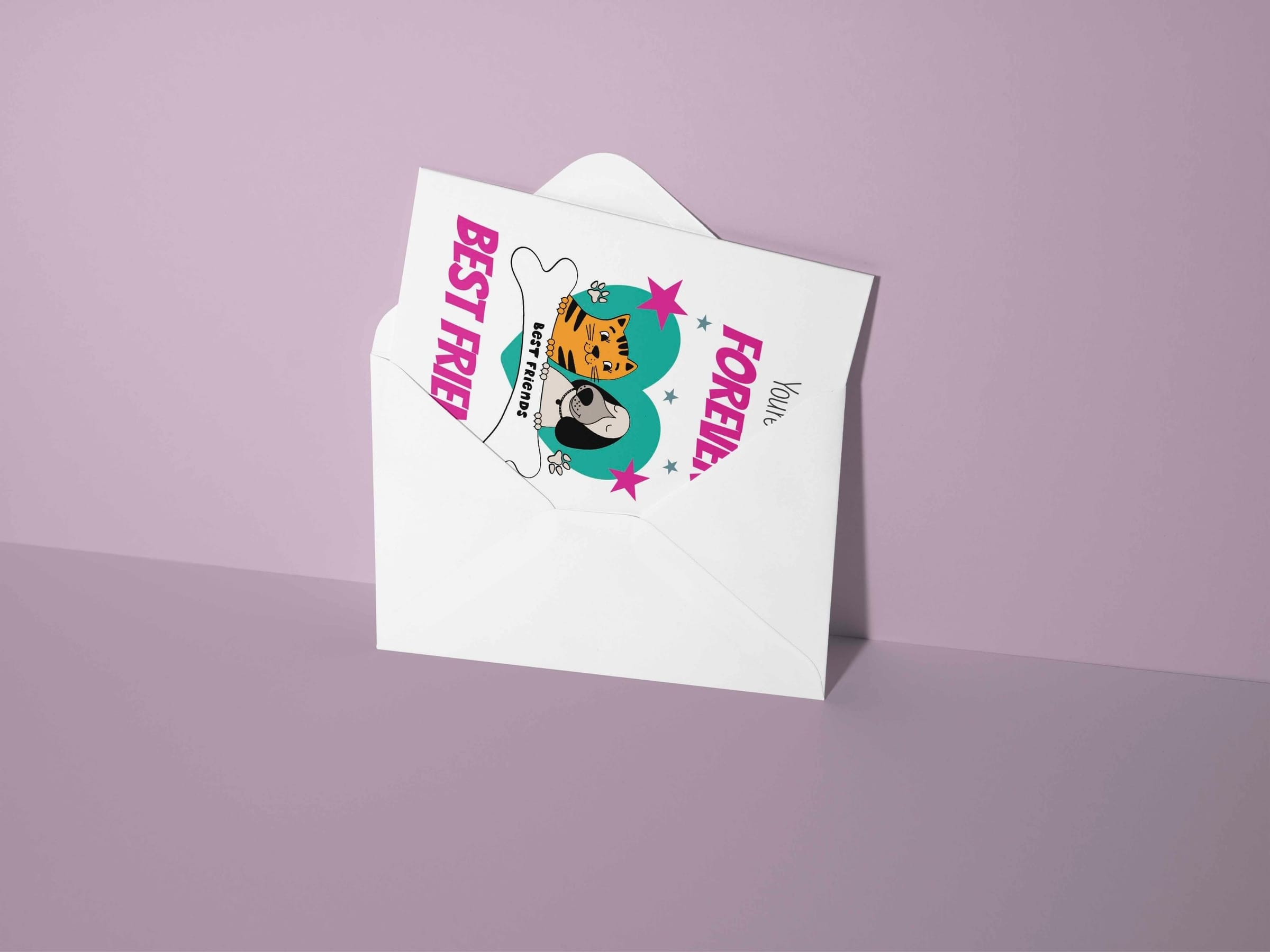 Printable friendship day card - forever best friends