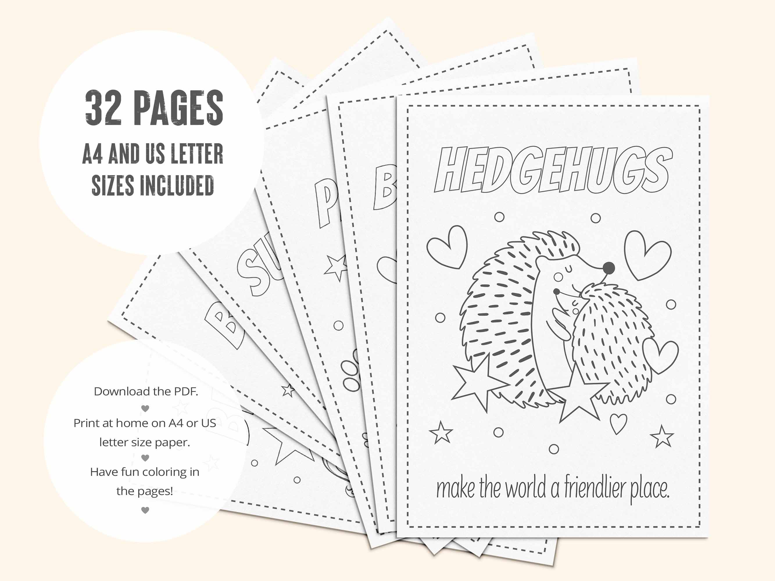 32 positive affirmation coloring pages for kids.